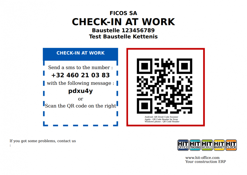 Willkommen - Check In At Work